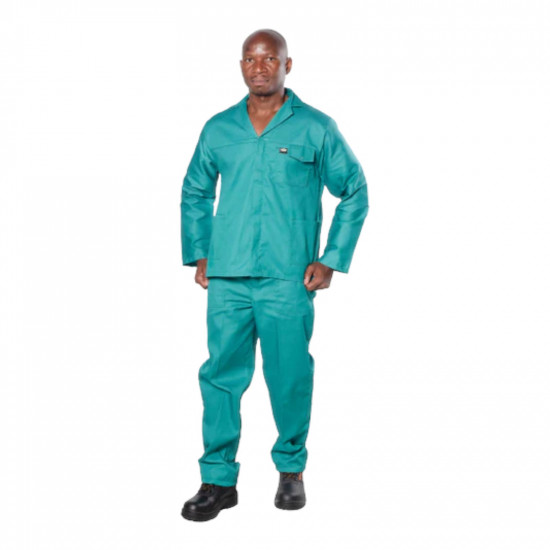 SAFETY-PPE / Standard 80/20 Conti 2-Piece Suit, Emerald Green, Size 38 ...