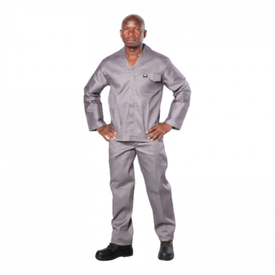 SAFETY-PPE / Standard 80/20 Conti 2-Piece Suit, Grey, Size 32 / 4101032GR