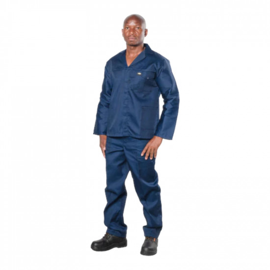 SAFETY-PPE / Standard 80/20 Conti 2-Piece Suit, Navy Blue, Size 46 ...